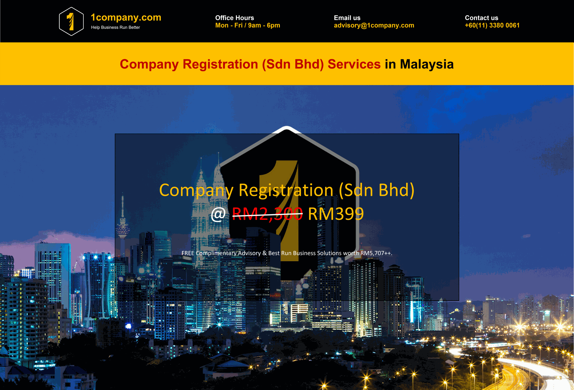 Company Registration (Sdn Bhd) Services in Malaysia | 1company.com