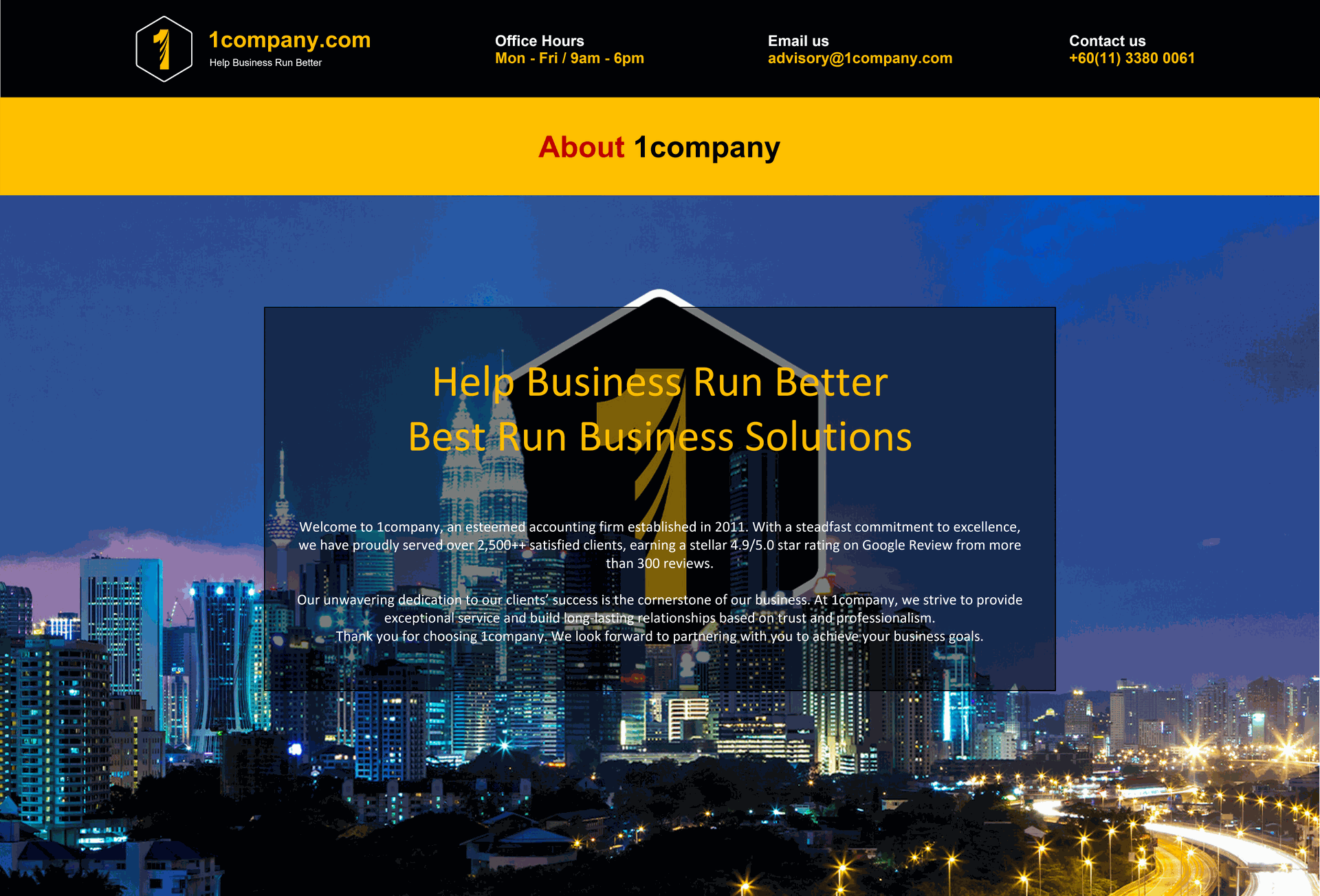 About 1company | 1company.com